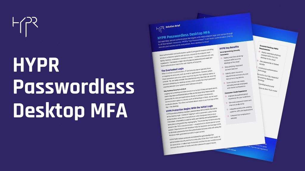Passwordless Desktop MFA Solution Brief | HYPR